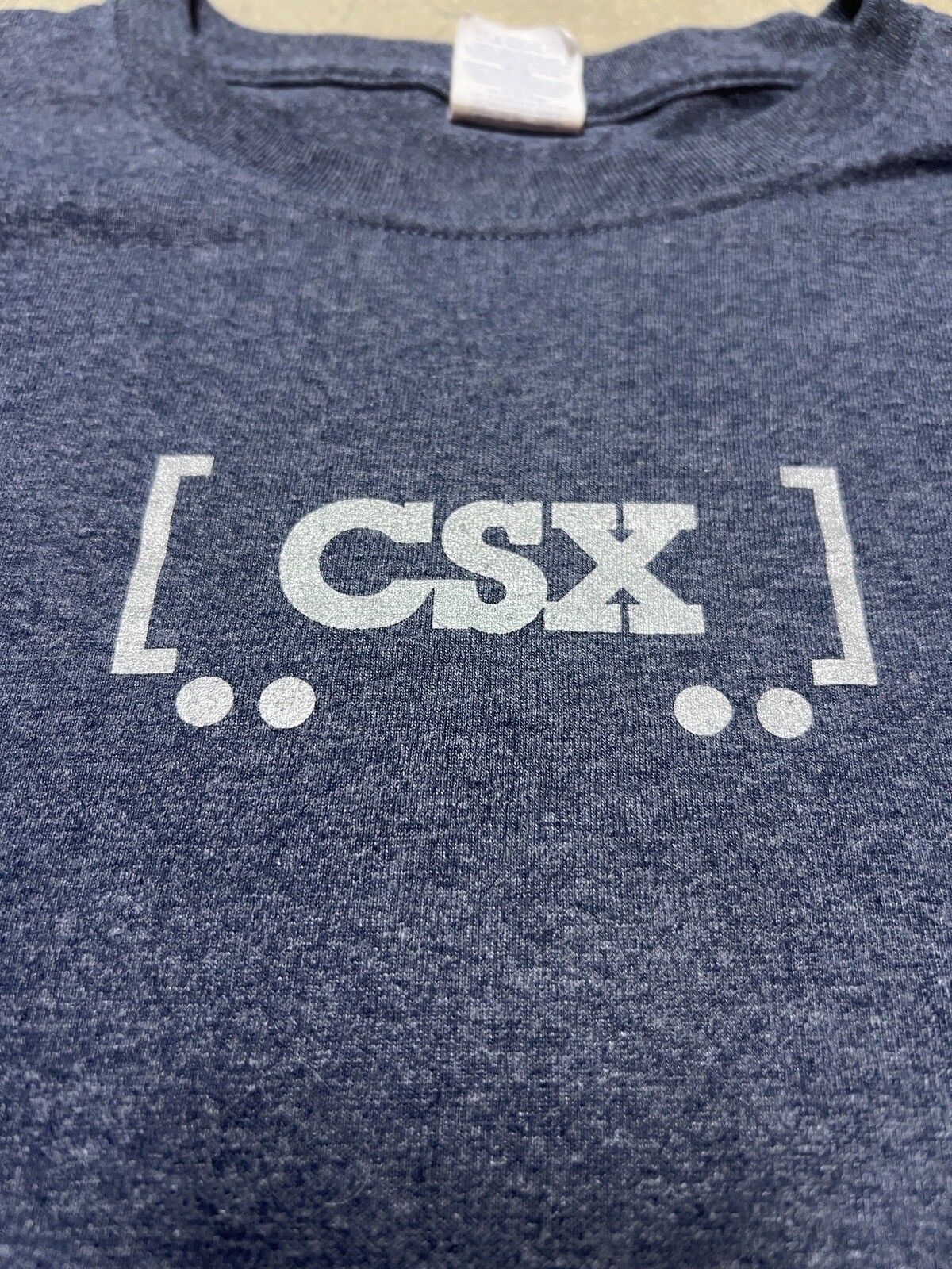Rare Vintage CSX Railroad Tshirt with Train Logo XL | eBay