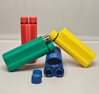 Double Doob Toob Cigarette Holder w/ Lighter Slot – Smell-Proof, Heat ...