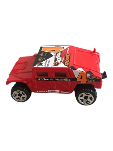 Vintage Hot Wheels - Red Hummer - AM GENERAL CORP Team Noah - Scale 1: ...