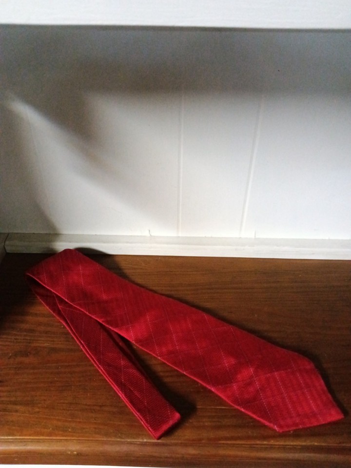 Donald J Trump Signature Collection 100% Silk Mens Red Geometric Design ...