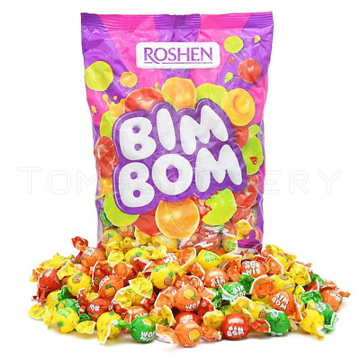 ROSHEN BIM BOM Fruit Flavor Party Candies European Sweets Large Bag 1kg ...