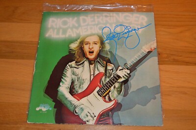 Rick Derringer Autographed "All American Boy " Original Vinyl LP Cover ...