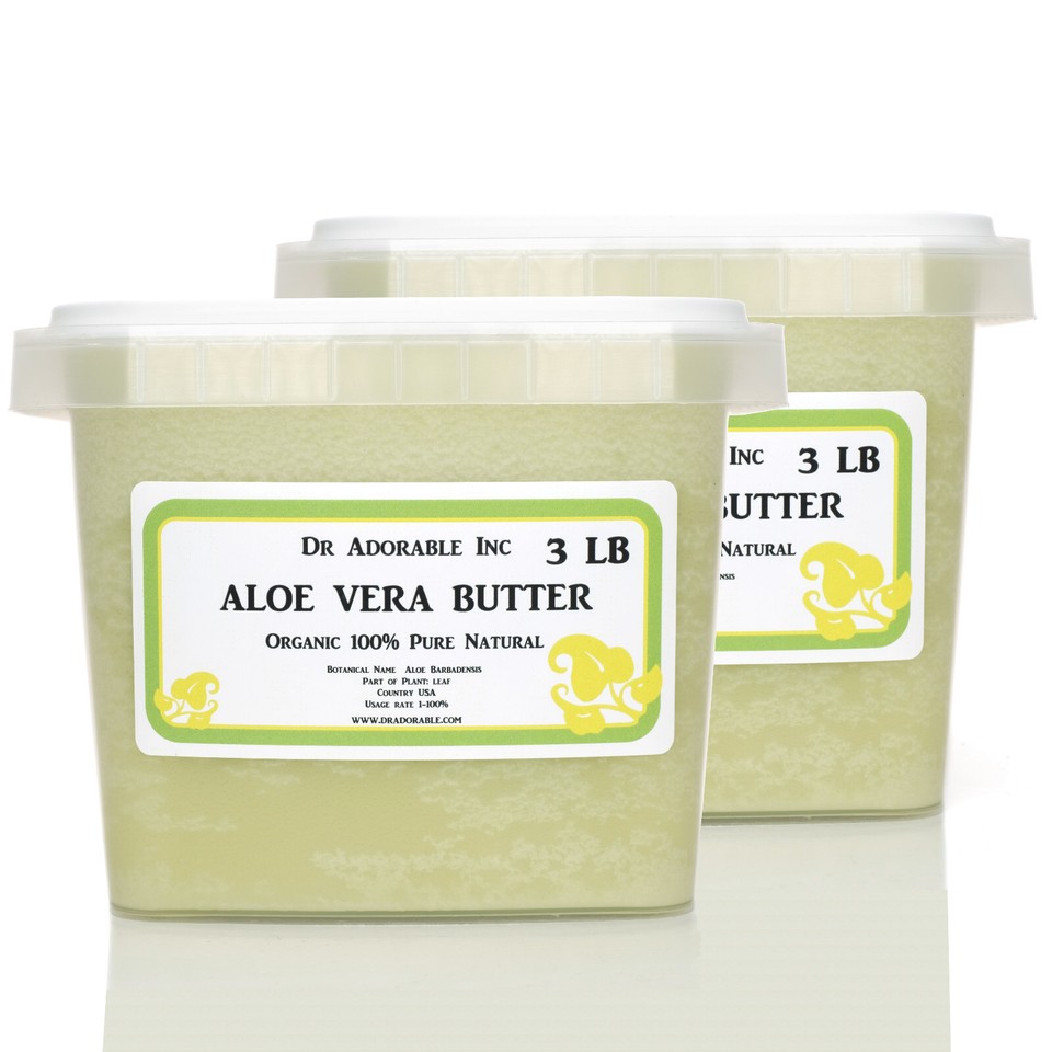 RAW ALOE VERA BUTTER ORGANIC COLD PRESSED PURE 2 OZ 4 OZ 8 OZ 12 OZ-12 ...