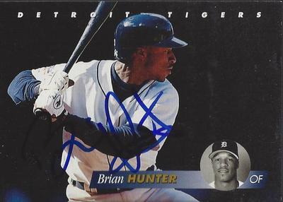 Brian Hunter Detroit Tigers 1997 Team Issued Signed Card | eBay