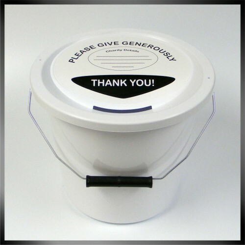 New pack of 3 charity street collection fundraising Donations buckets ...