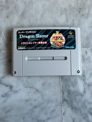Jeu Dragon Slayer Super Nintendo Famicom SNES cartouche version Japan ...