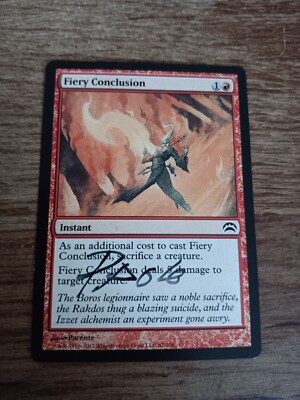 Fiery Conclusion ARTIST PROOF Signed by Parente MTG Magic the Gathering ...
