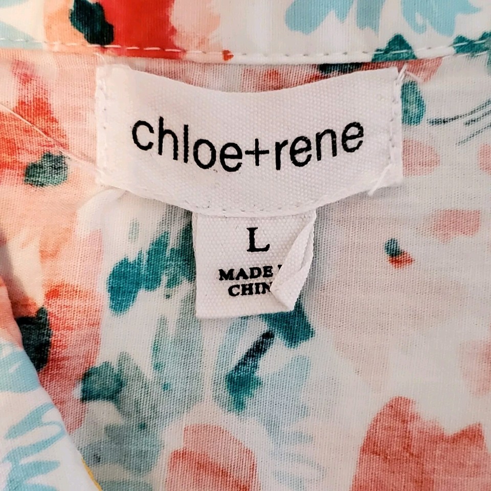 CHLOE & RENE Sleeveless Collared Knee Length Shift Dress Colorful ...