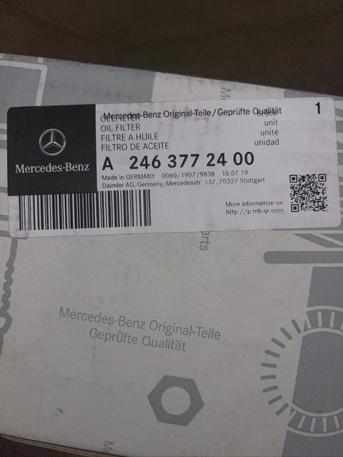 Mercedes-Benz 2463772400 Genuine OEM Filter With Gasket Included for ...