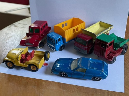 Junkyard Lot Of 6 Vintage 1970s Lesney Matchbox Cars And Trucks ...