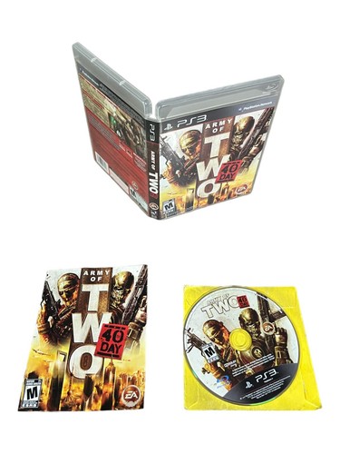 Sony PlayStation 3 PS3 CIB COMPLETE TESTED Army Of Two: The 40th Day BL ...