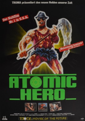 ATOMIC HERO Andree Maranda Mitch Cohen EA-Filmplakat A1 GEROLLT 1987 | eBay