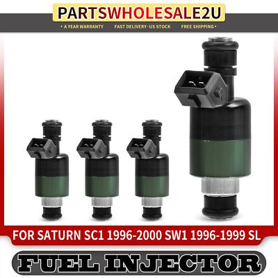 Set of 4 Fuel Injector for Saturn SL SL1 2001 L4 1.9L Sedan VIN:8 SOHC ...