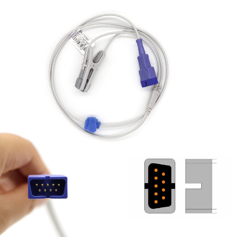 4Pc Adult Ear Clip SpO2 Sensor Oximeter Pulse Probe Compatible with ...