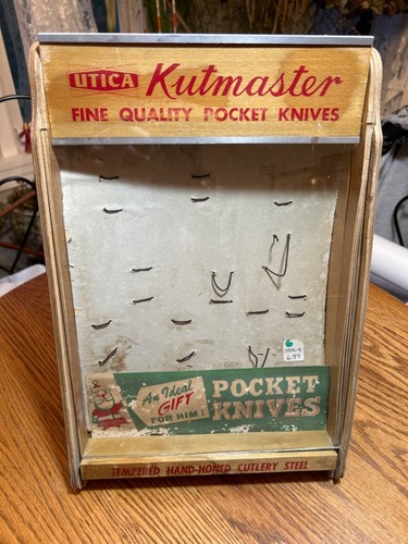vintage Utica Kutmaster knives countertop display case | eBay