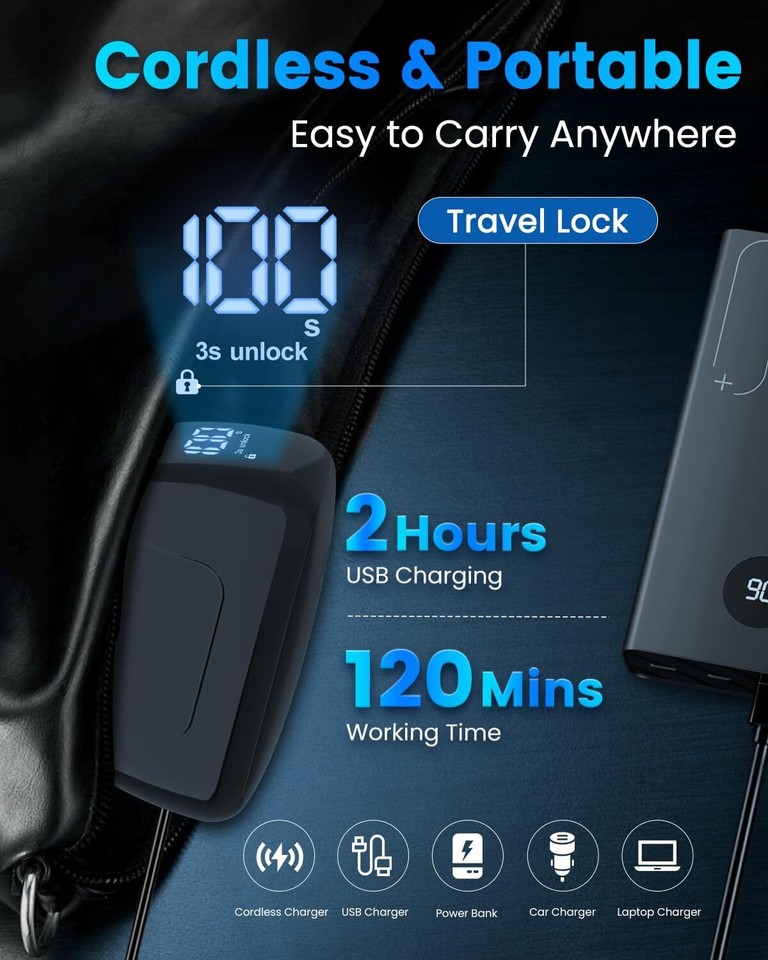 Head Shavers for Bald Men 6-in-1 Electric Razor USB Cordless Dry &Wet ...