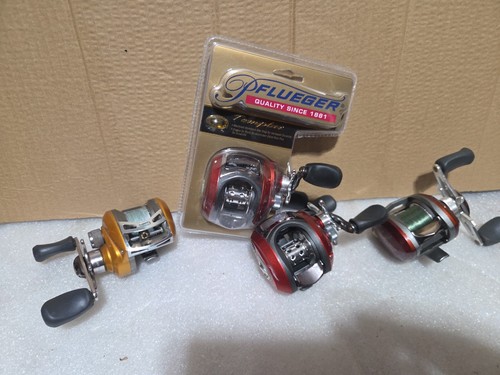 Lot Of 4 Pflueger Baitcasting Asaro Templar Fishing Reels 6 7 8 ...
