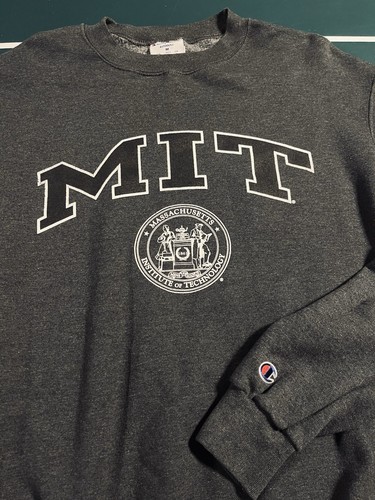 MIT Massachusetts Institute of Technology Champion Crewneck Sweatshirt ...