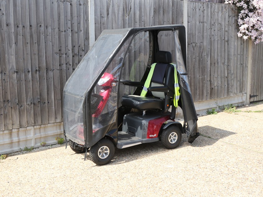 Used Electric Mobility Scooter VanOs Excel Galaxy 2 Red 8mph Buggy ...