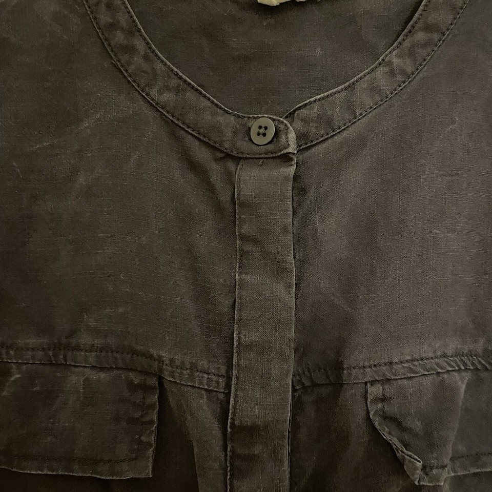 Splendid Eco Charcoal Button Down Top Size Small Women's | eBay