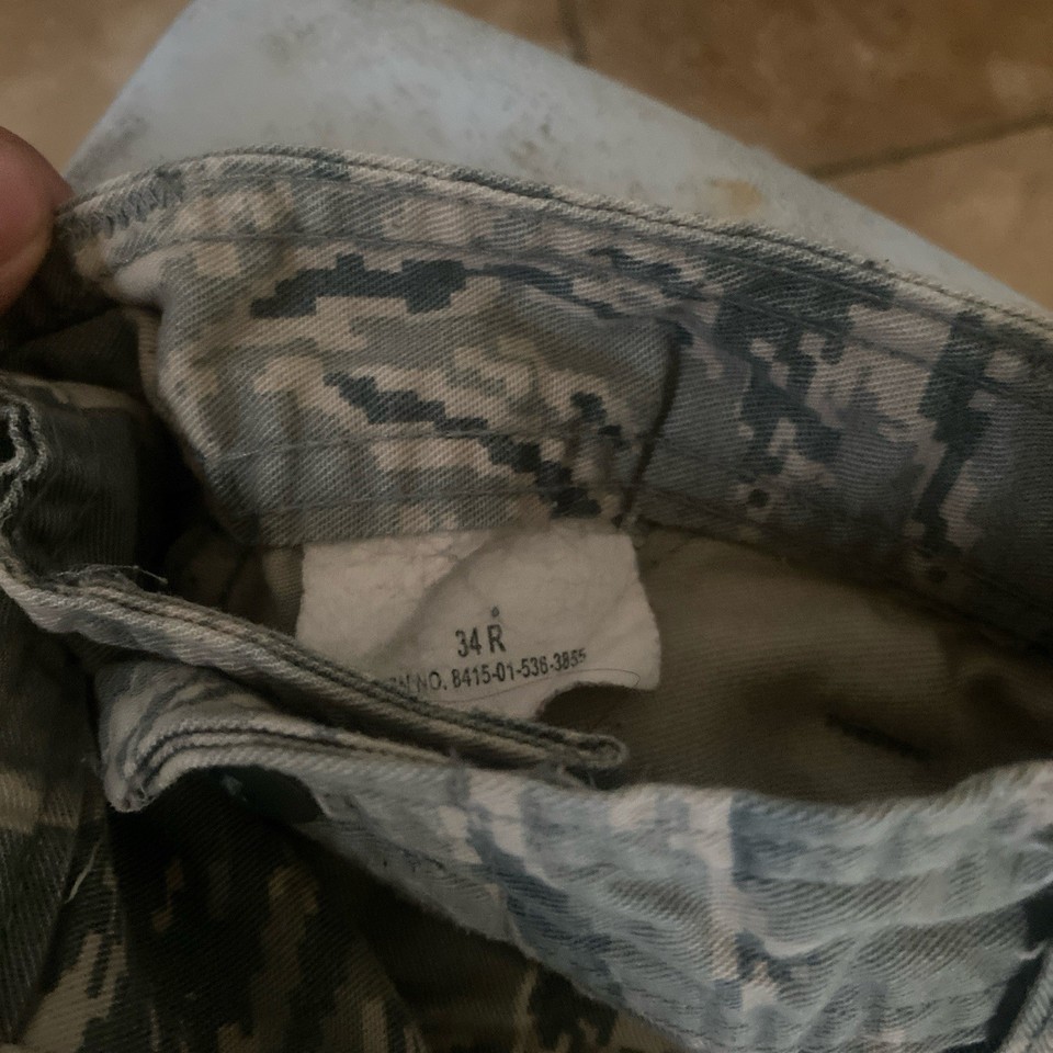 US Military Vintage Camo Cargo Pants Men Regular Size 34r | eBay