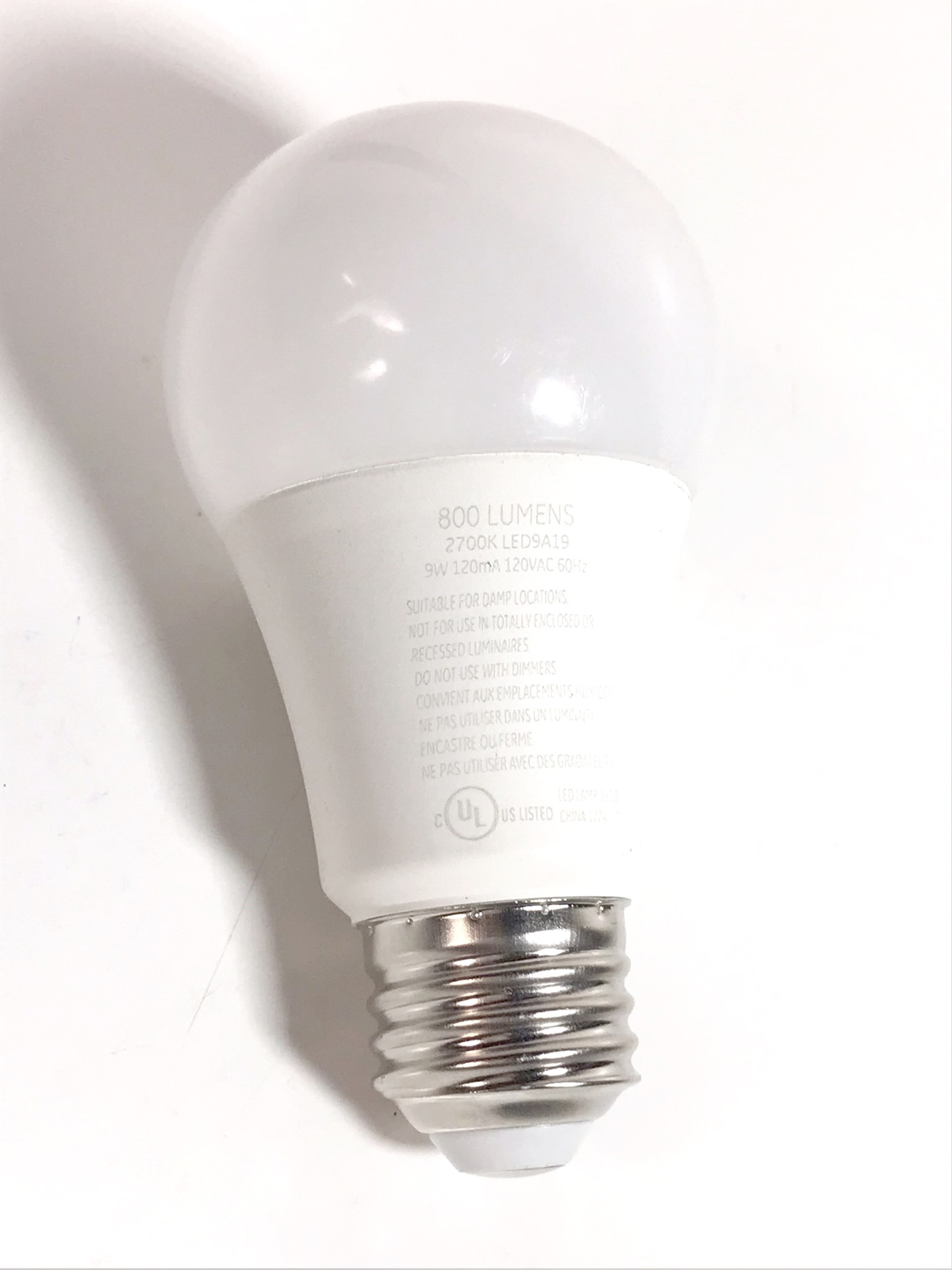 GE LED Light Bulb LED9A19 Soft White 2700K 800 Lumens 9W | eBay