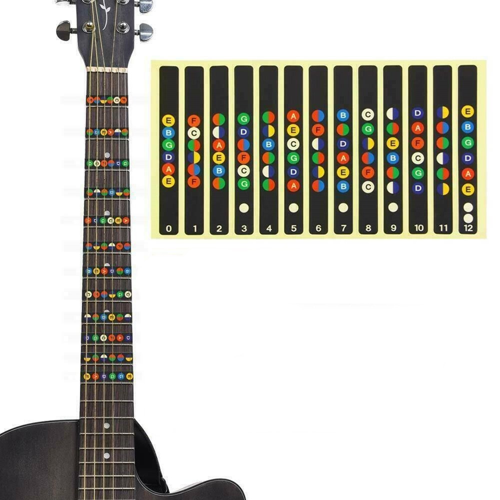 Instruments Guitar Scale Sticker Scales Sticker Learn Practice Tool Hot ...
