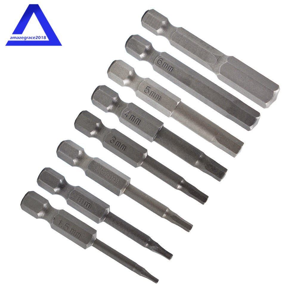 Hex Key Allen Bit Set Quick Change Connect impact driver power drill ...