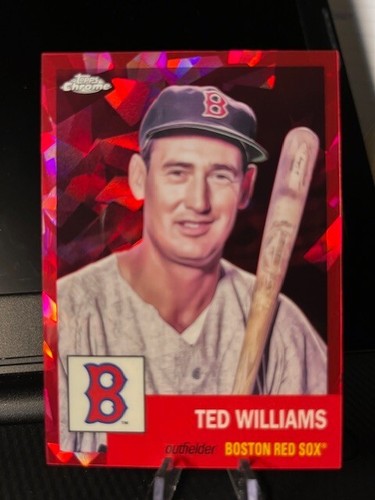 2022 Topps Chrome ~ Ted Williams #89 ~ Red Crushed Ice ~ 039/100 ...