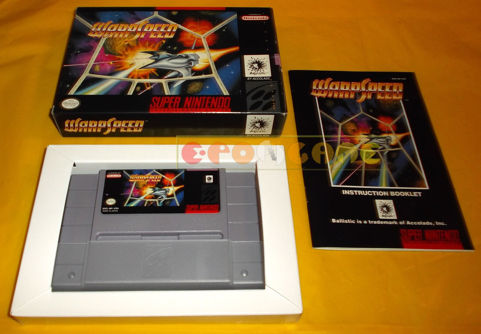 WARPSPEED Super Nintendo Snes Warp Speed Versione NTSC Americana - COMPLETO | eBay