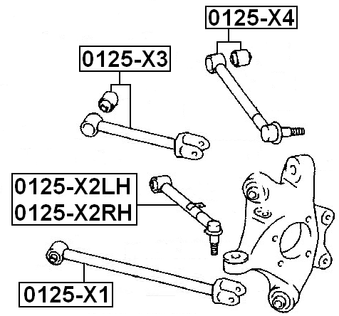 Rear Upper Track Control Rod FEBEST 0125-X4 OEM 48790-30100 | eBay