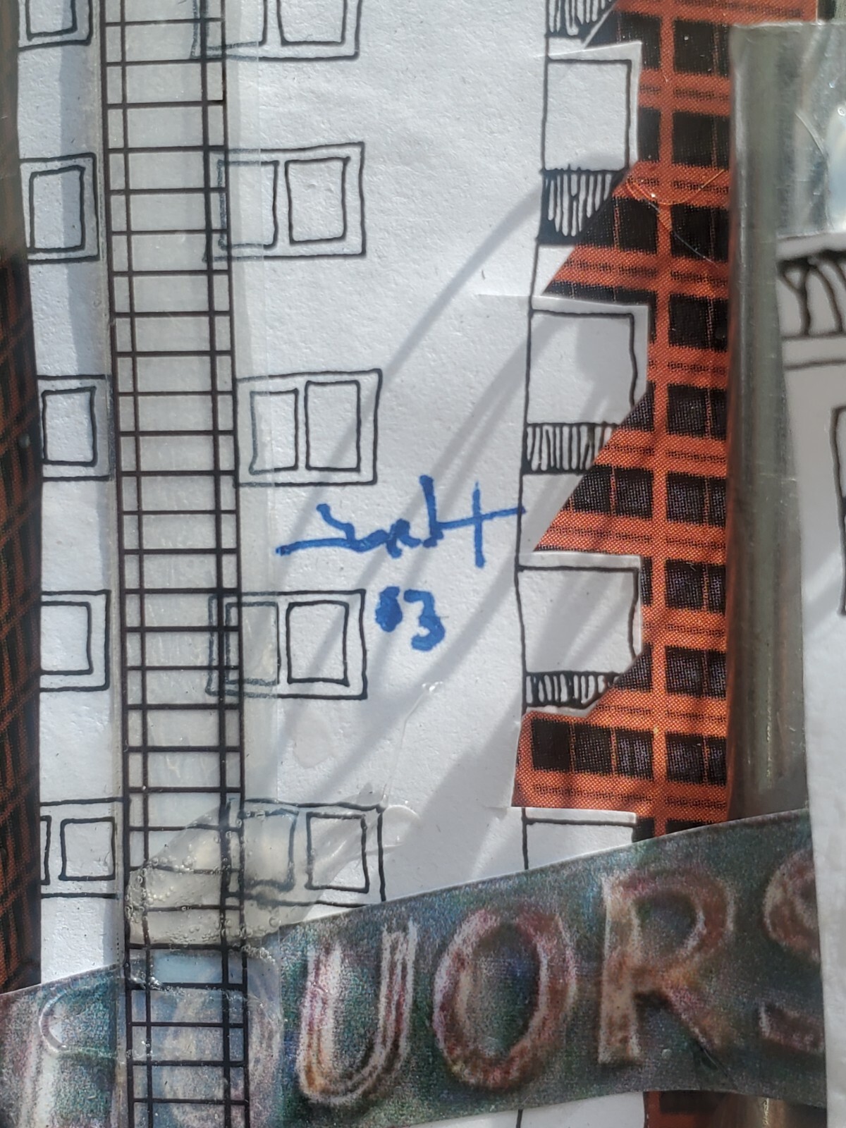 VINTAGE 90's SHADOWBOX WALL HANGING COLLAGE CHICAGO 3D STREETSCAPE ...