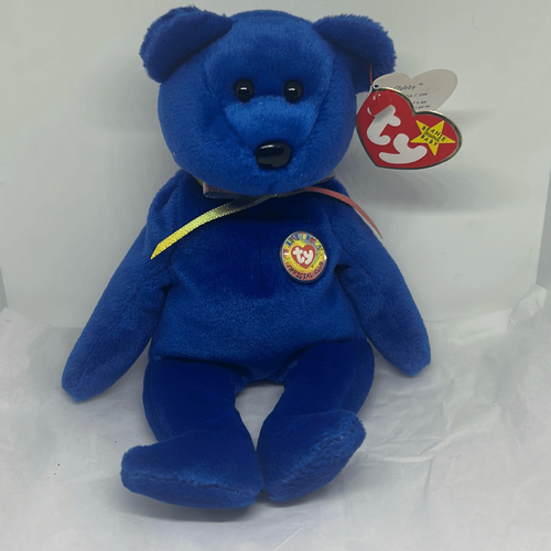 Ty Beanie Baby "Clubby" Blue Bear - Official Club Edition - Mint ...