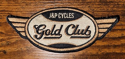 Vintage J & P Cycles Gold Club Motorcycle Biker Bike Patch | eBay
