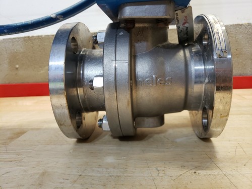 METSO JAMESBURY/NELES 2" STAINLESS STEEL BALL VALVE W/METSO ND9103HN ...