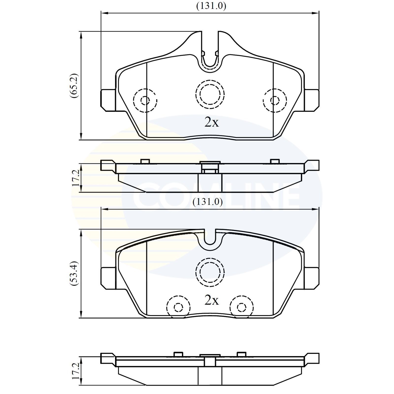 For Mini One R57 1.6 Genuine Comline Front Brake Disc Pads Set | eBay