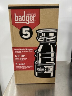 InSinkErator Badger 5 1/2HP Garbage Disposal - New In Box | eBay