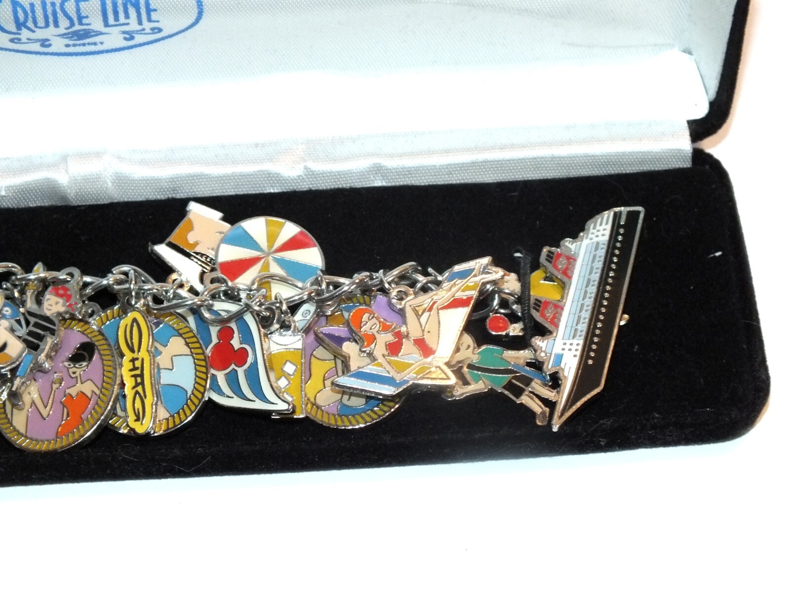 Disney Charm Bracelet Shag Disney Cruise Line Charms Jewelry Ship ...