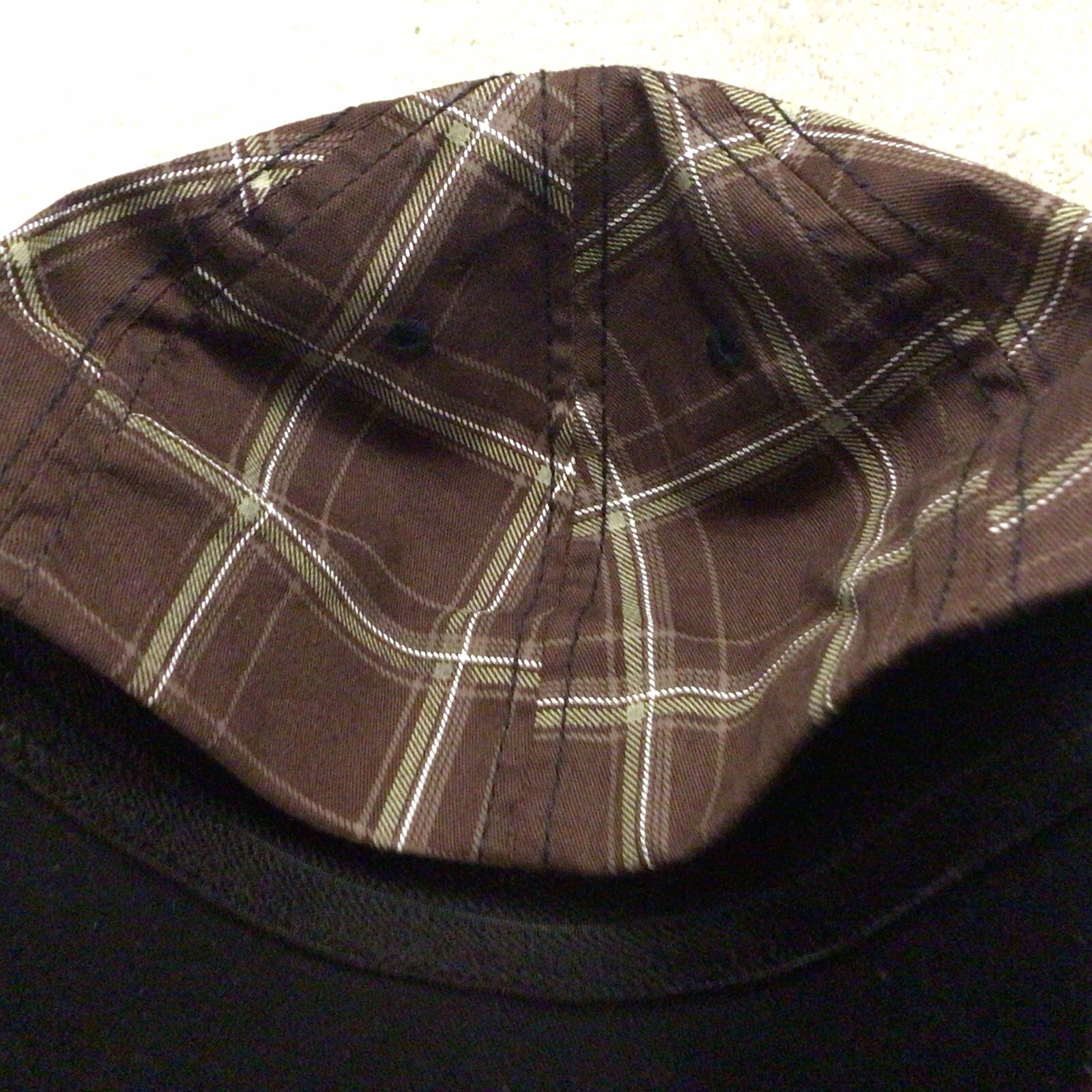 Tony Hawk Brown Plaid Skater Cap Skateboard Hat Rare! - Gem