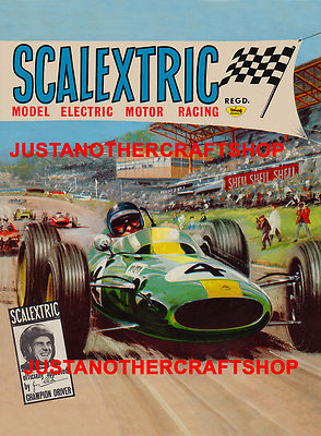 Scalextric Jim Clark 1965 Large A3 Size Poster Advert Shop Display Sign ...