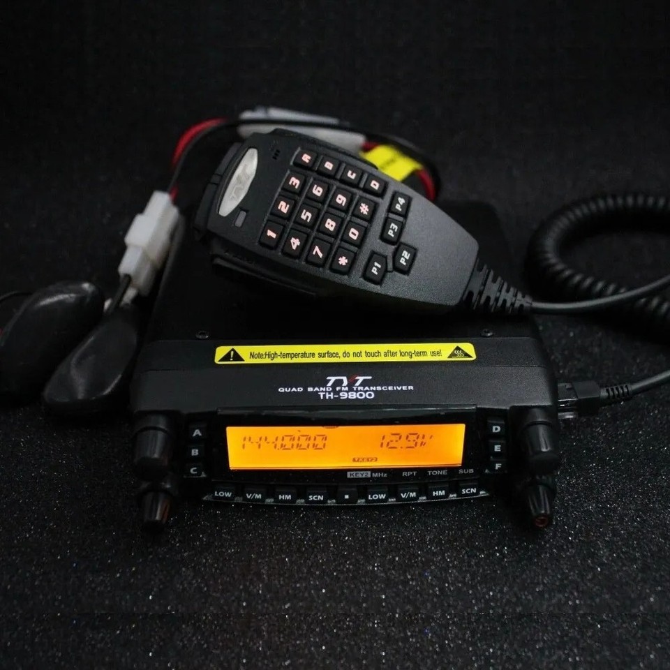 TYT TH-9800 Plus 50W Quad Band Scrambler Mobile Radio Communication ...