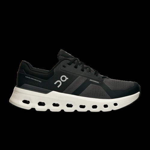 (2E, EE) WIDE Men's ON CLOUD CLOUDRUNNER 2 Eclipse Black Running Shoes | eBay