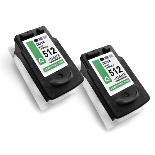 2X ECO Ink BLACK XXL For Canon Pixma MP-280 MX-350 MP-235 MP-252 MX-410 ...