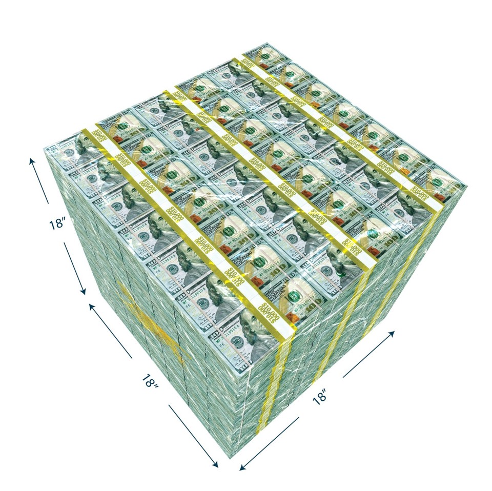 Million Dollar Cube Side Table - With Free Money Stack | eBay