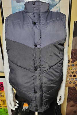 Valor Collective Retro Puffy Puffer Vest Large NEW Double Gray ...