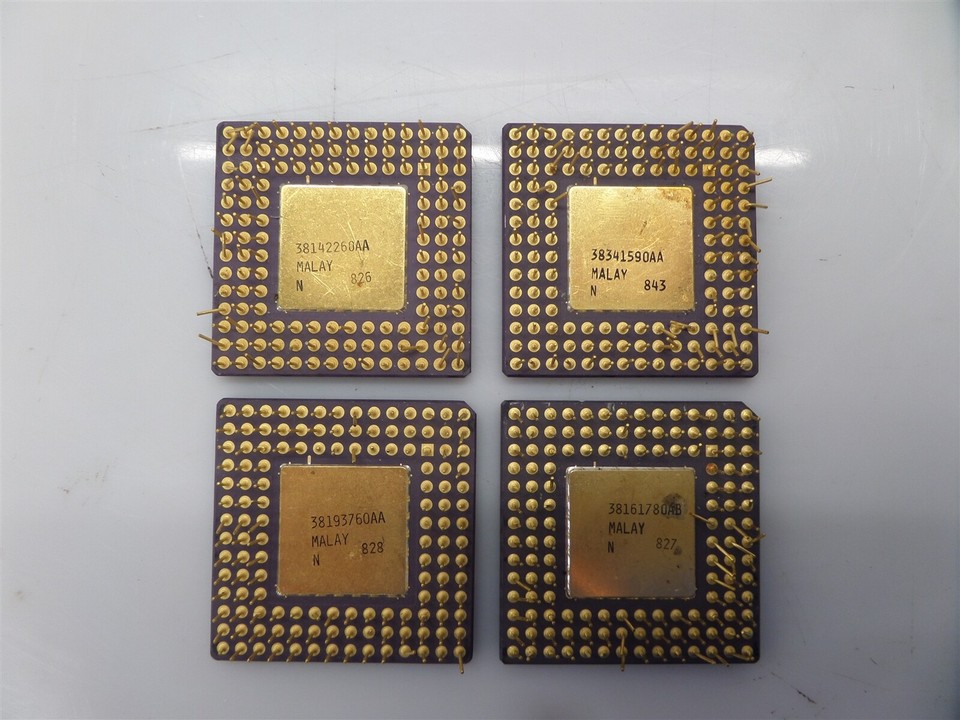 Lot Of 4 Intel A80386DX-16 386DX Processors For Gold Scrap Recovery | eBay