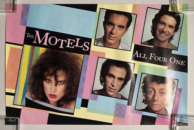 THE MOTELS All Four One 1982 Capitol Records US PROMO Only POSTER ...