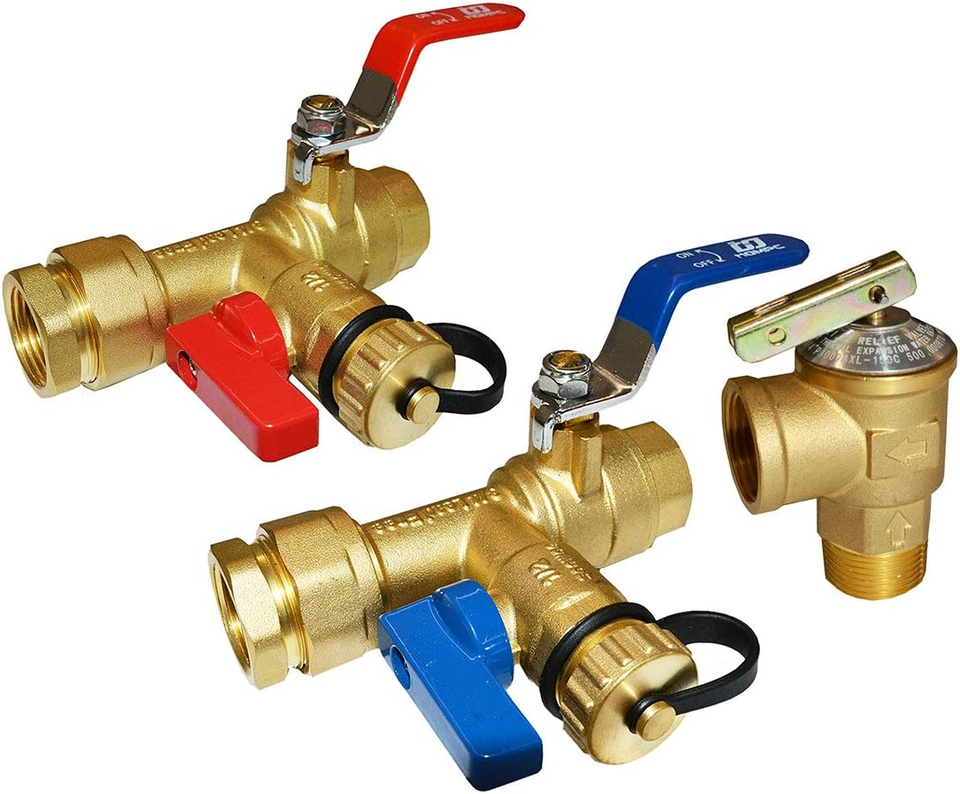 Tankless Water Heater Isolation Valves Tankless Water Heater Flush Kit ...