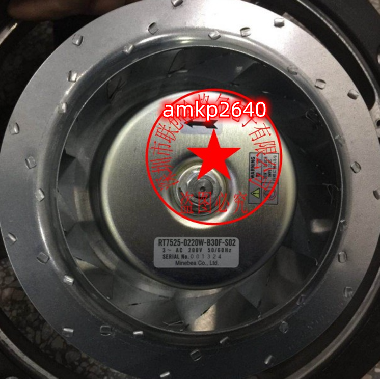 1PCS FOR RT7525-0220W-B30F-S02 3 phase 200V main shaft cooling fan #am ...