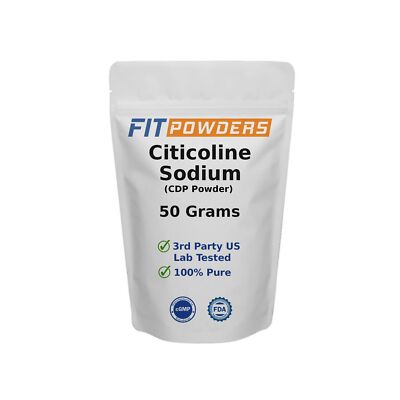 Citicoline Powder, CDP Choline Powder 100% Pure with Scoop, Cognitive ...